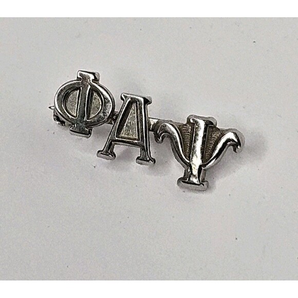Jewelry | Vintage Phi Alpha Psi Sorrority Pin Letters Silver Tone ...